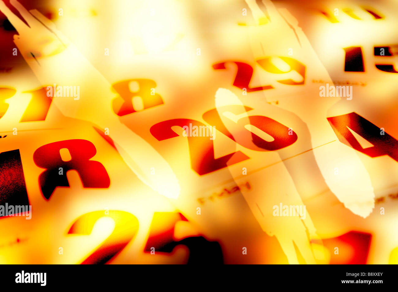 Numbers of date background Stock Photo - Alamy