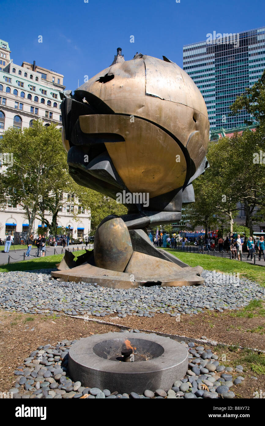 The Sphere Battery Park New York NY Stock Photo - Alamy