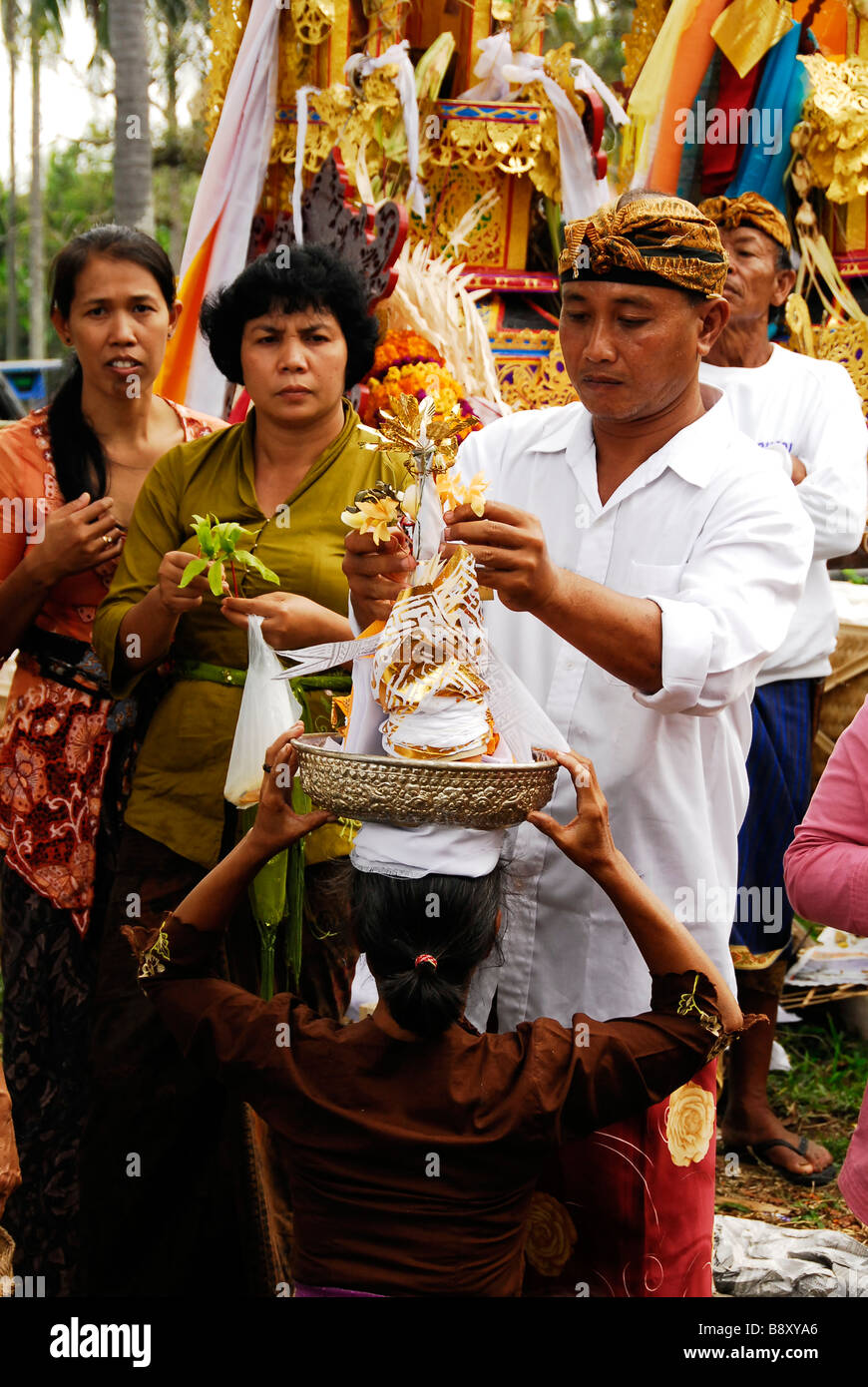 Part of Balinese cremation ceremony,Gianyar,Bali,Indonesia Stock Photo ...