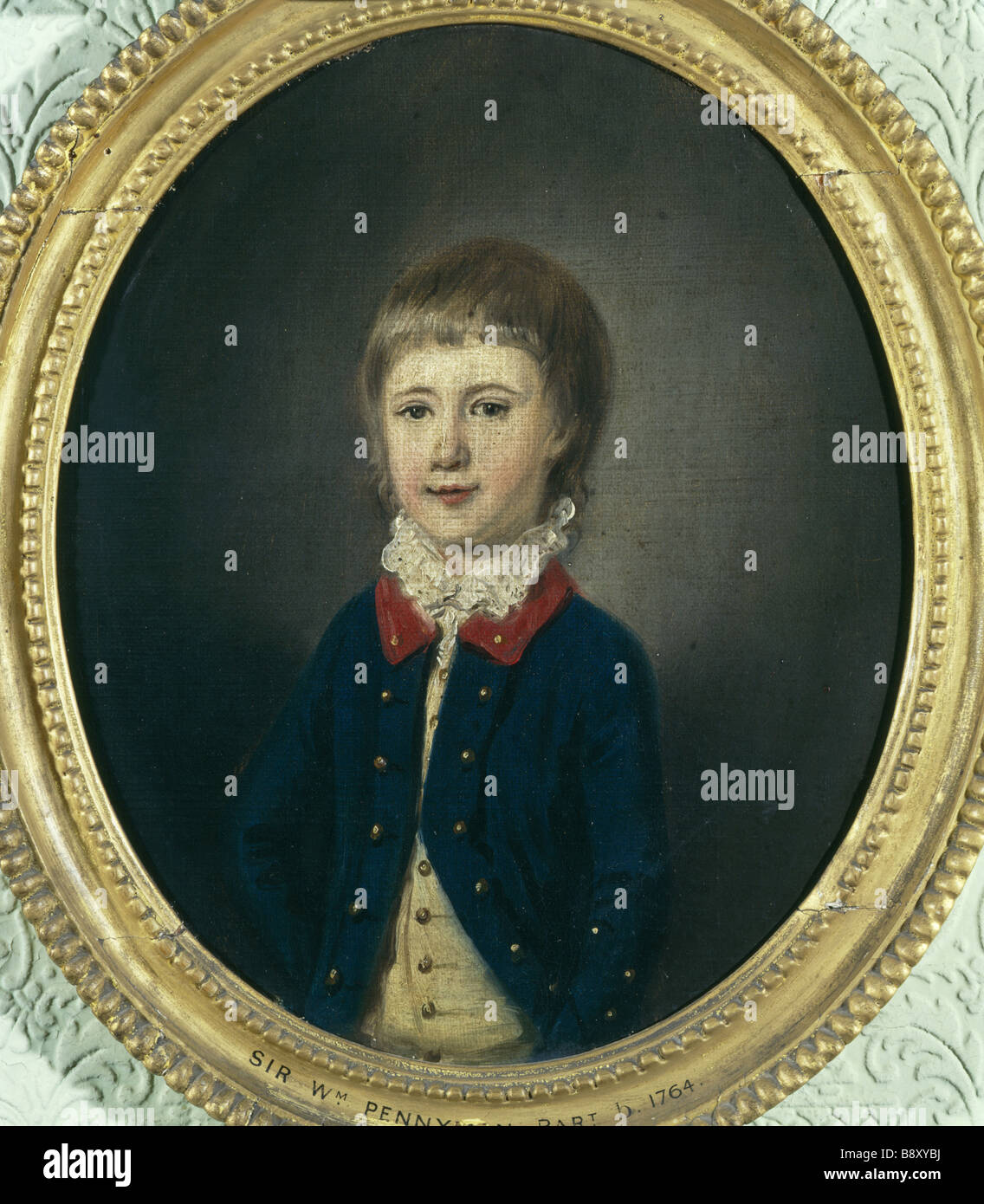 SIR WILLIAM PENNYMAN, Bt. - an oval portrait by a follower of John ...