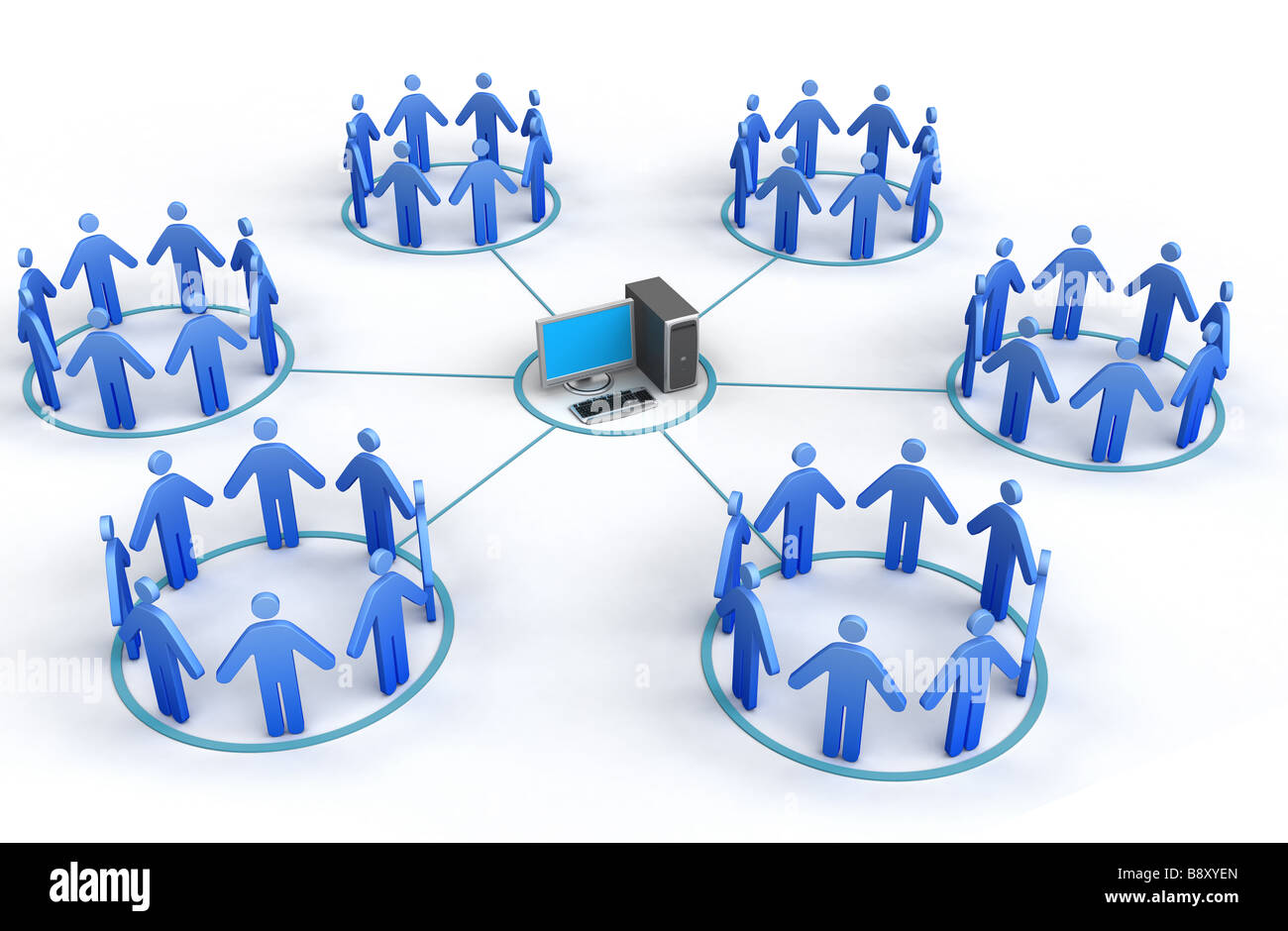 Circle of People Stock Photo - Alamy