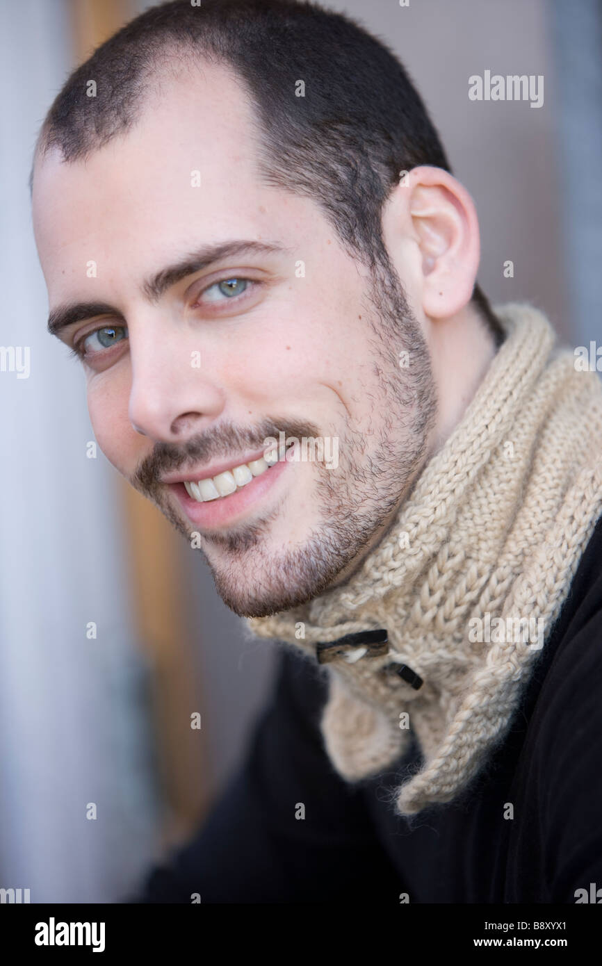 smiley man with strange funny facial expression Stock Photo - Alamy