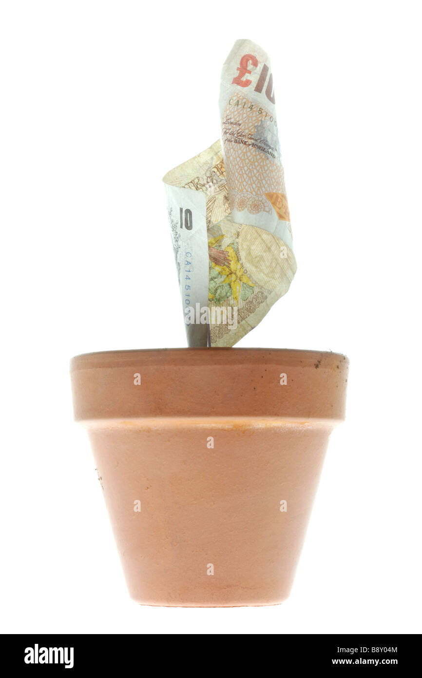 Money in a Pot Stock Photo - Alamy
