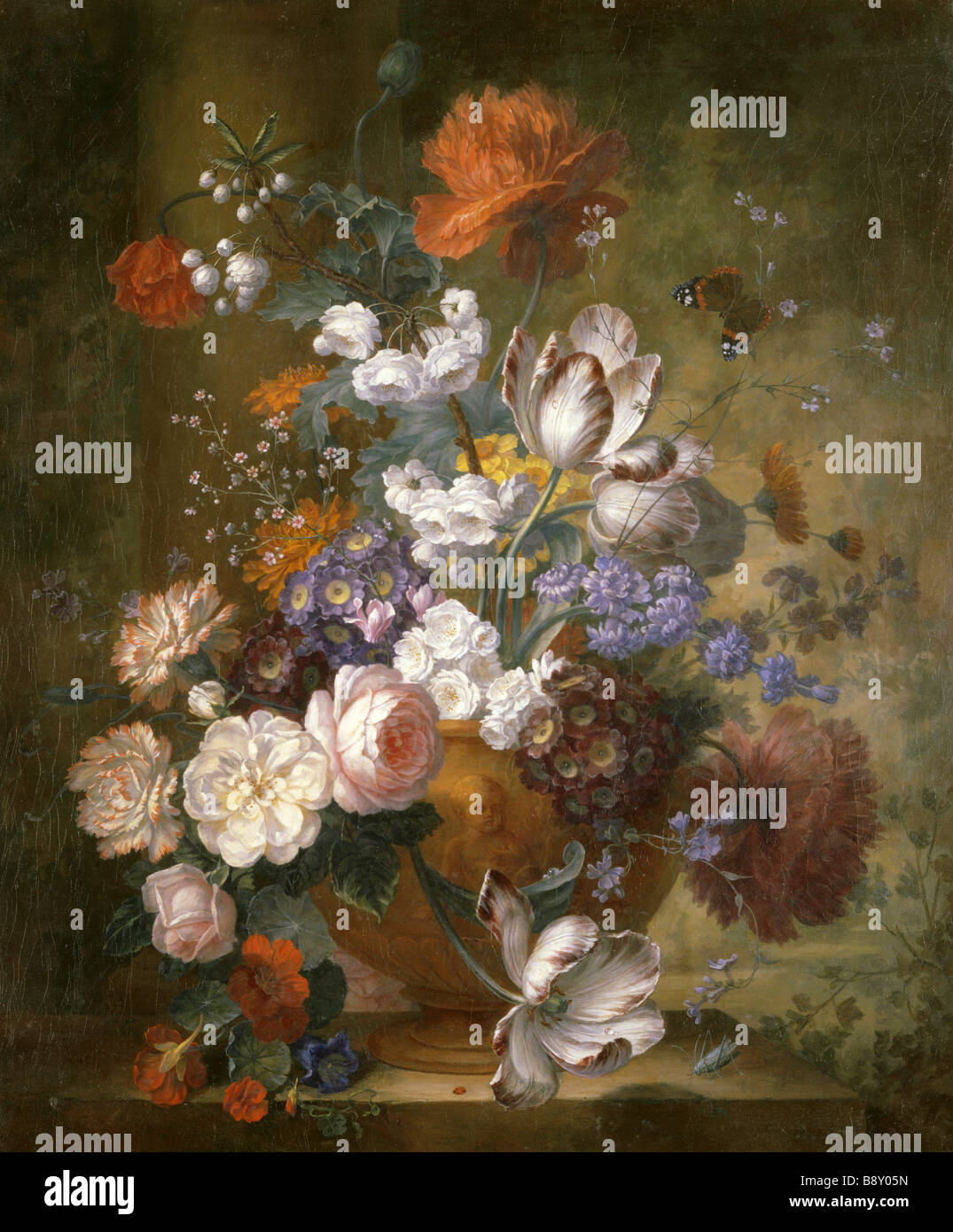 FLOWER PIECE after Jan van Huysum Stock Photo - Alamy