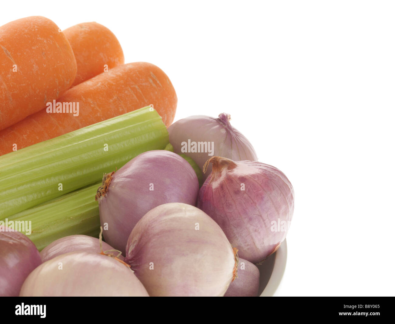 Fresh Healthy Bowl Of Raw Uncooked Vegetables Ready To Cook Isolated ...