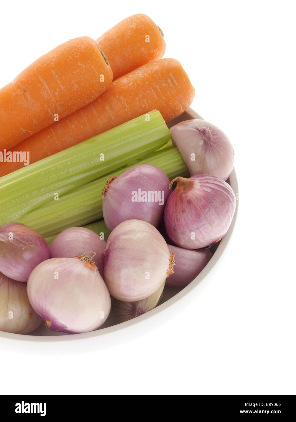 Fresh Healthy Bowl Of Raw Uncooked Vegetables Ready To Cook Isolated ...