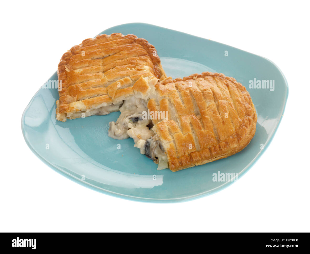 Chicken and Mushroom Slice Stock Photo - Alamy