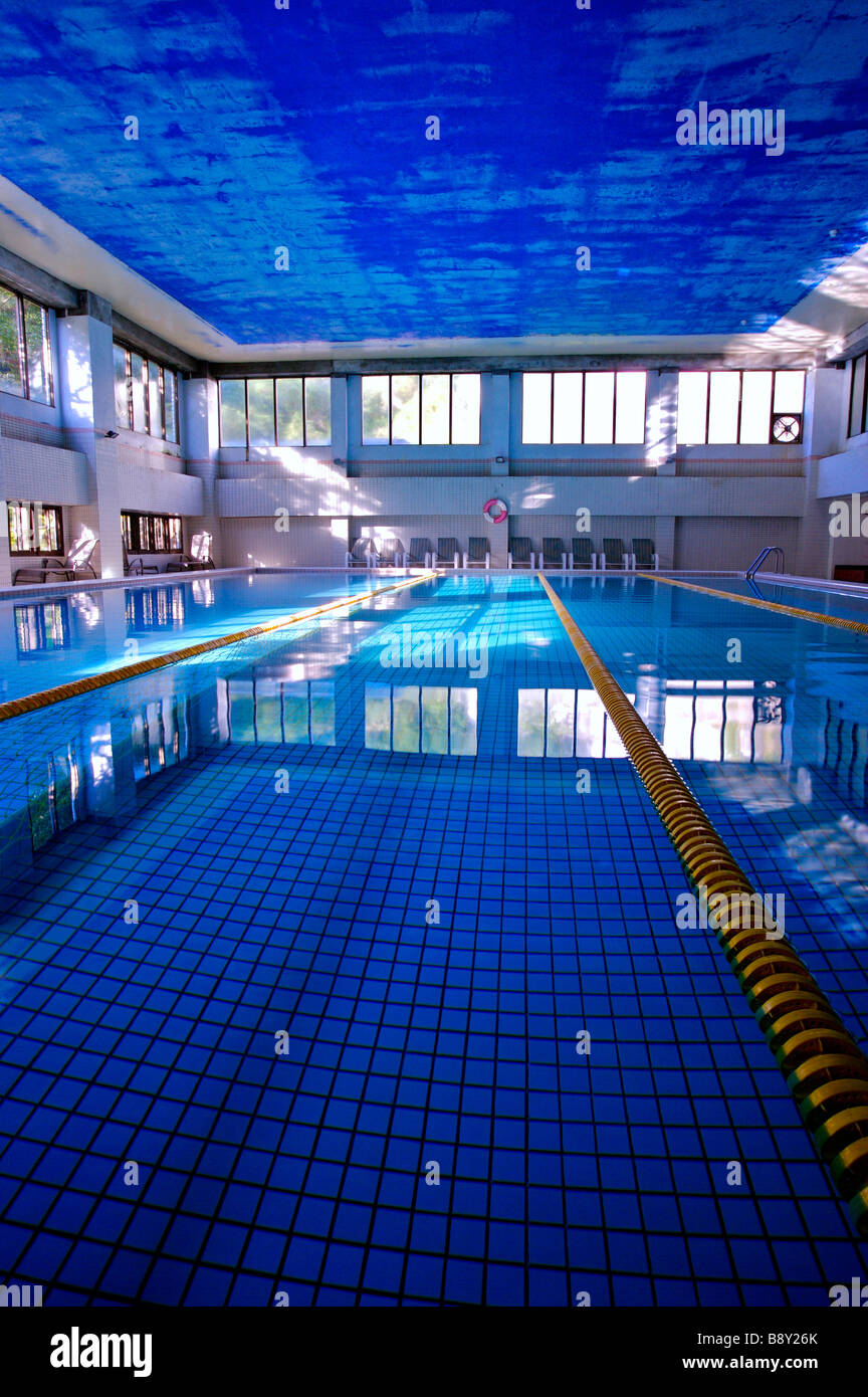 Interior design of swimming pool Stock Photo - Alamy