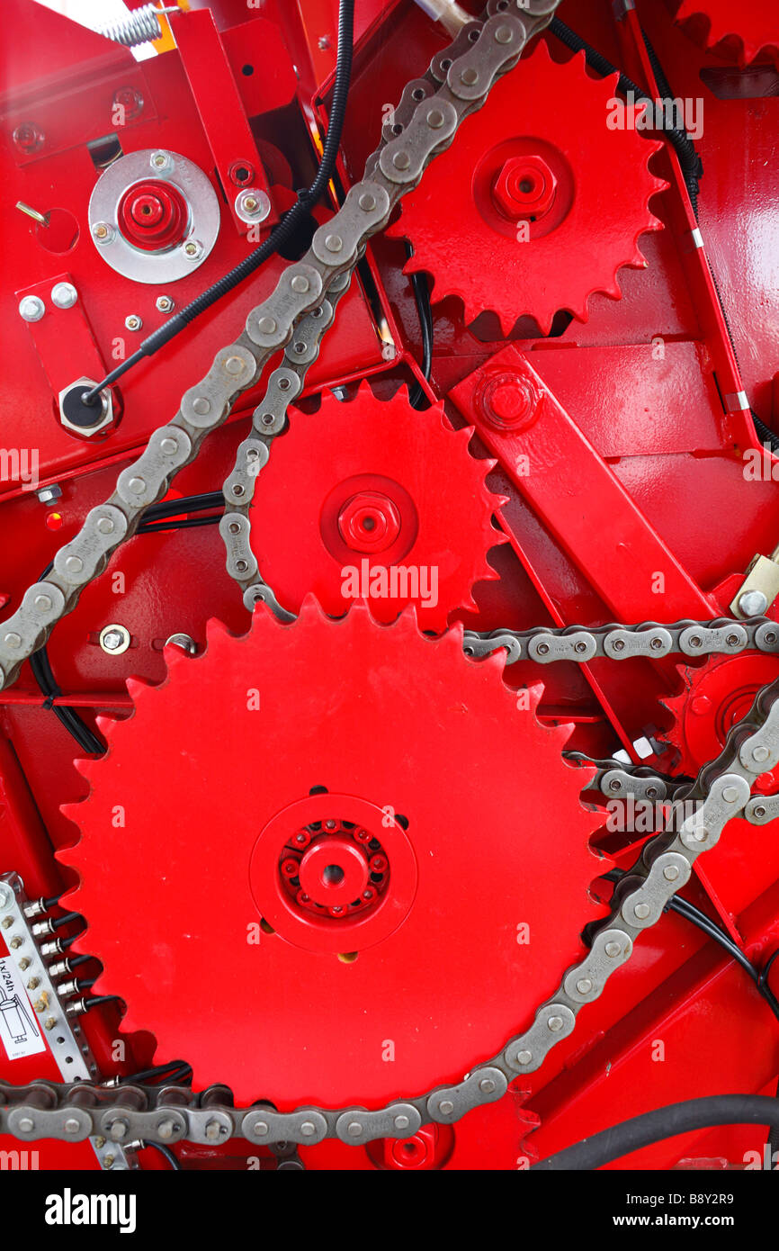 Farm Machinery. Some of the chains and gears working a round baler. New ...
