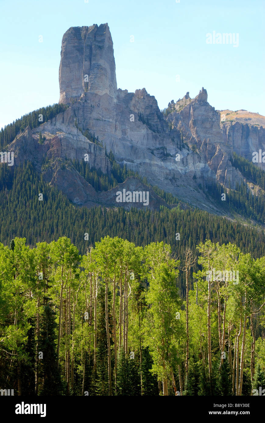 Chimney Rock, Cimarron Range, Colorado, USA Stock Photo - Alamy