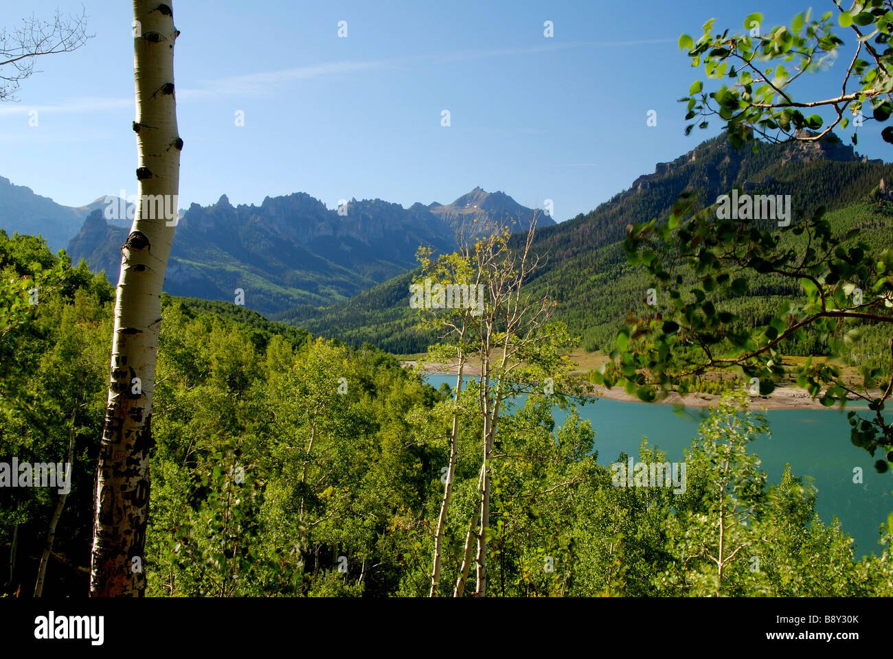 Lake in a forest, Lake County, Colorado, USA Stock Photo - Alamy