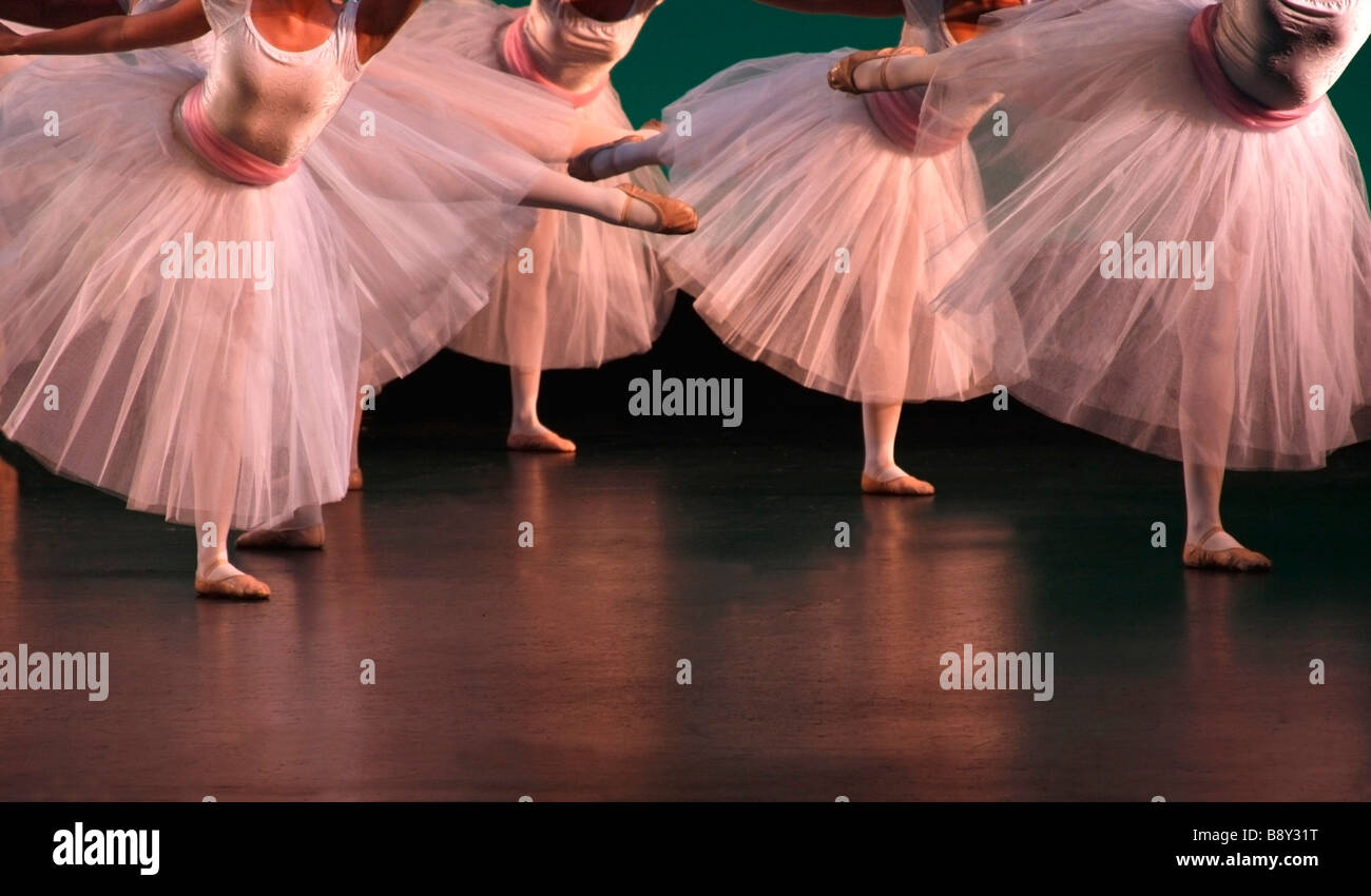 Ballerinas performing on a stage Stock Photo - Alamy
