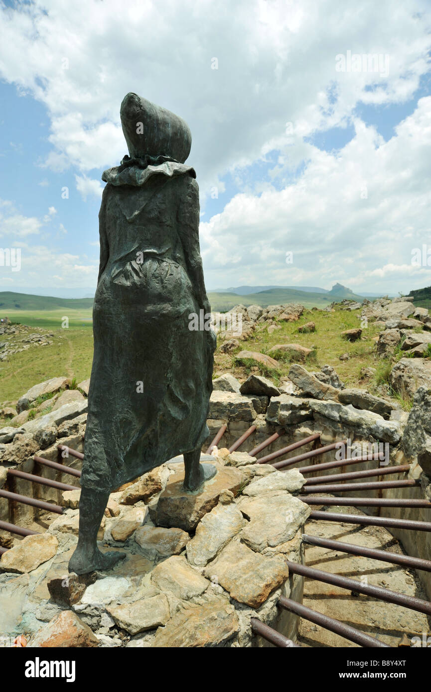 Afrikaner history, statue of Bare Foot Woman, Susanna Smit, symbol ...