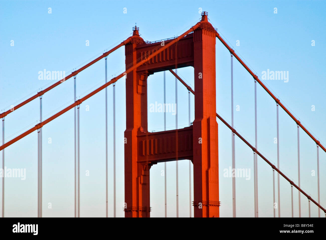 Suspension bridge, Golden Gate Bridge, San Francisco, California, USA ...