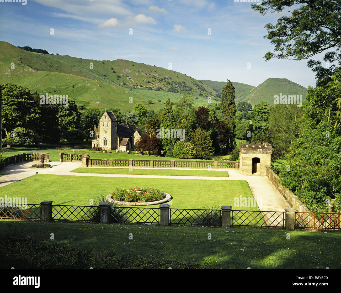 The Garden Terrace Ilam Hall now let to YHA Ilam Park Derbyshire Stock ...