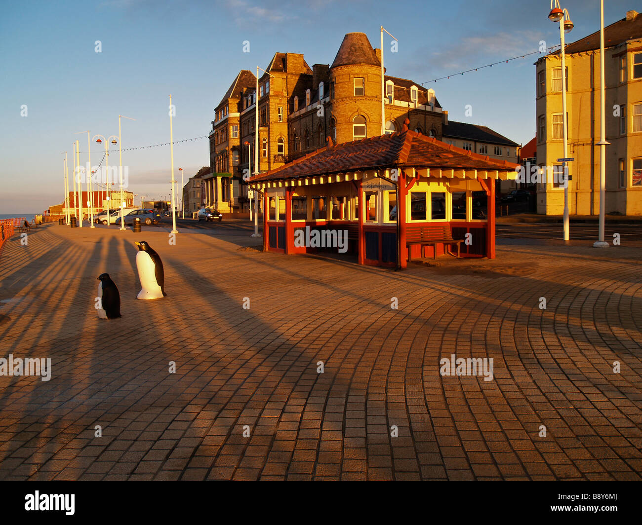 Redcar Beach promenade, late afternoon, Redcar, England Stock Photo - Alamy