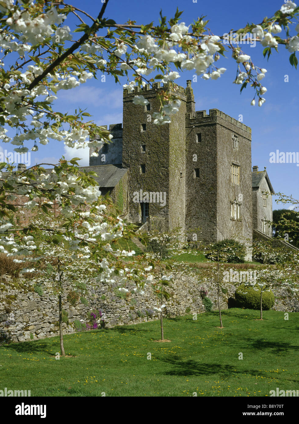 Sizergh Castle. Please note that the ivy on the tower has been removed ...