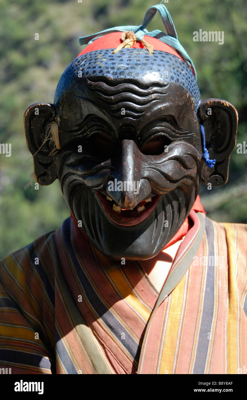 Portrait of a masked clowns, atsara Stock Photo - Alamy