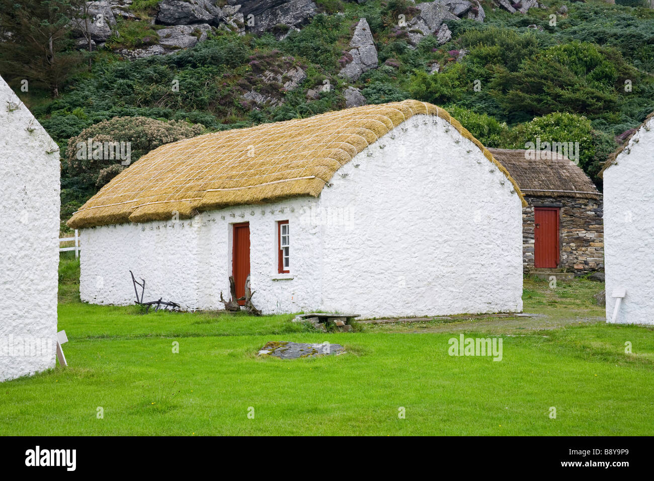 Traditional cottages in a folk museum, Folk Village Museum ...