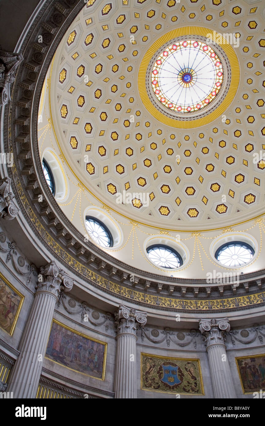 Low angle view of a rotunda, Dublin City Hall, Dublin, County Dublin ...