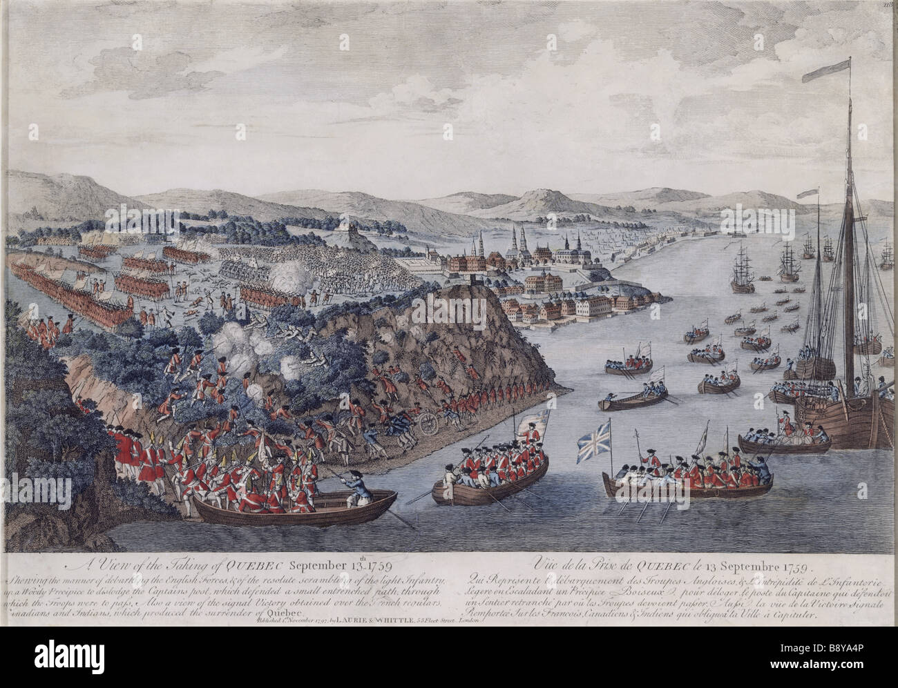 Battle of quebec engraving hi-res stock photography and images - Alamy