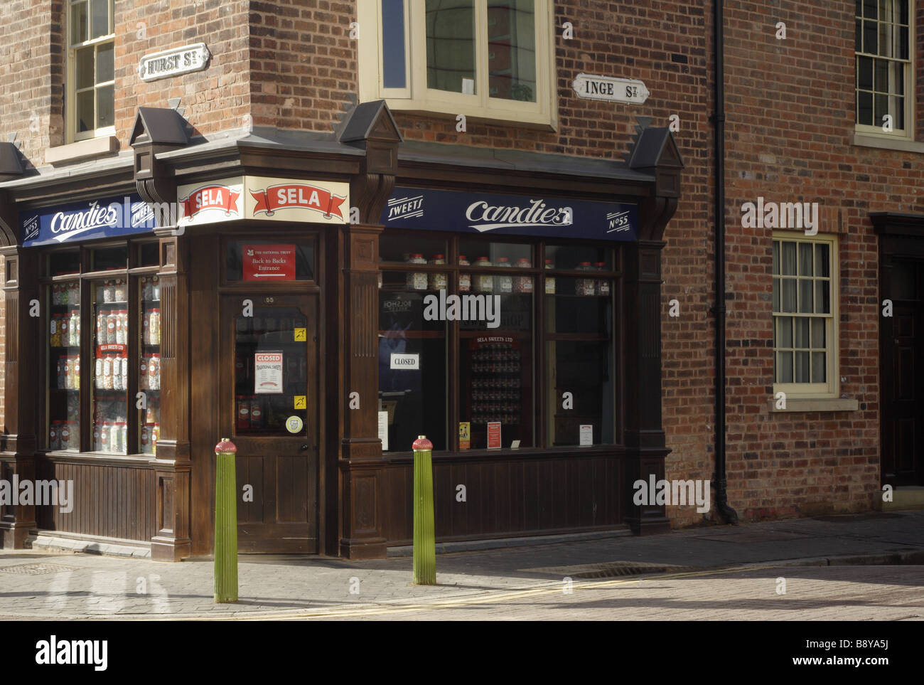 The corner sweet shop Candies on the junction of Hurst Street and Inge ...