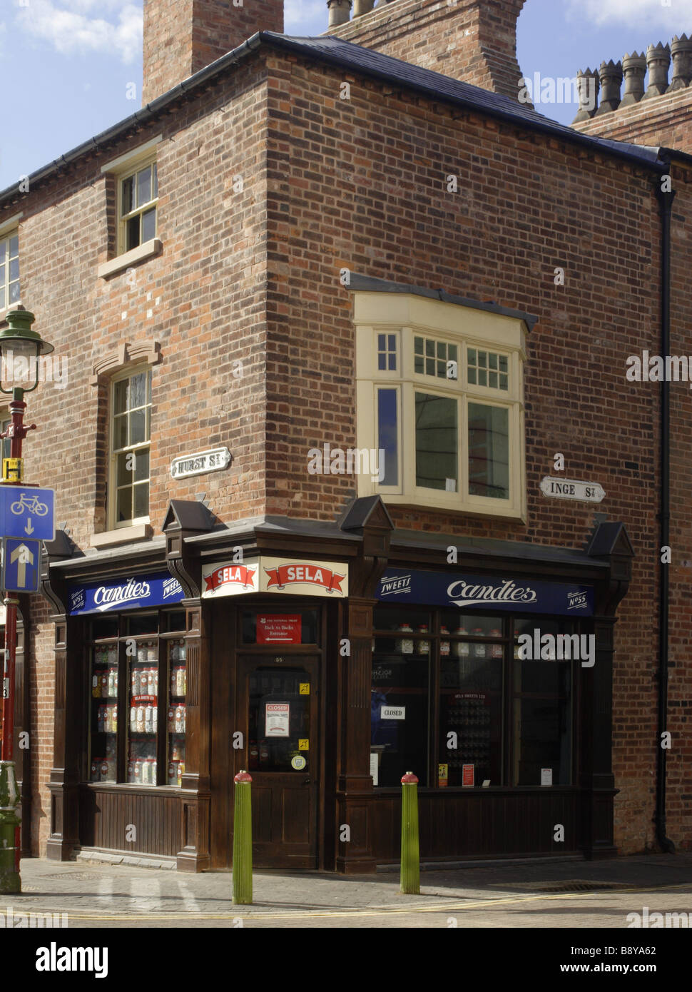 The corner sweet shop Candies on the junction of Hurst Street and Inge ...