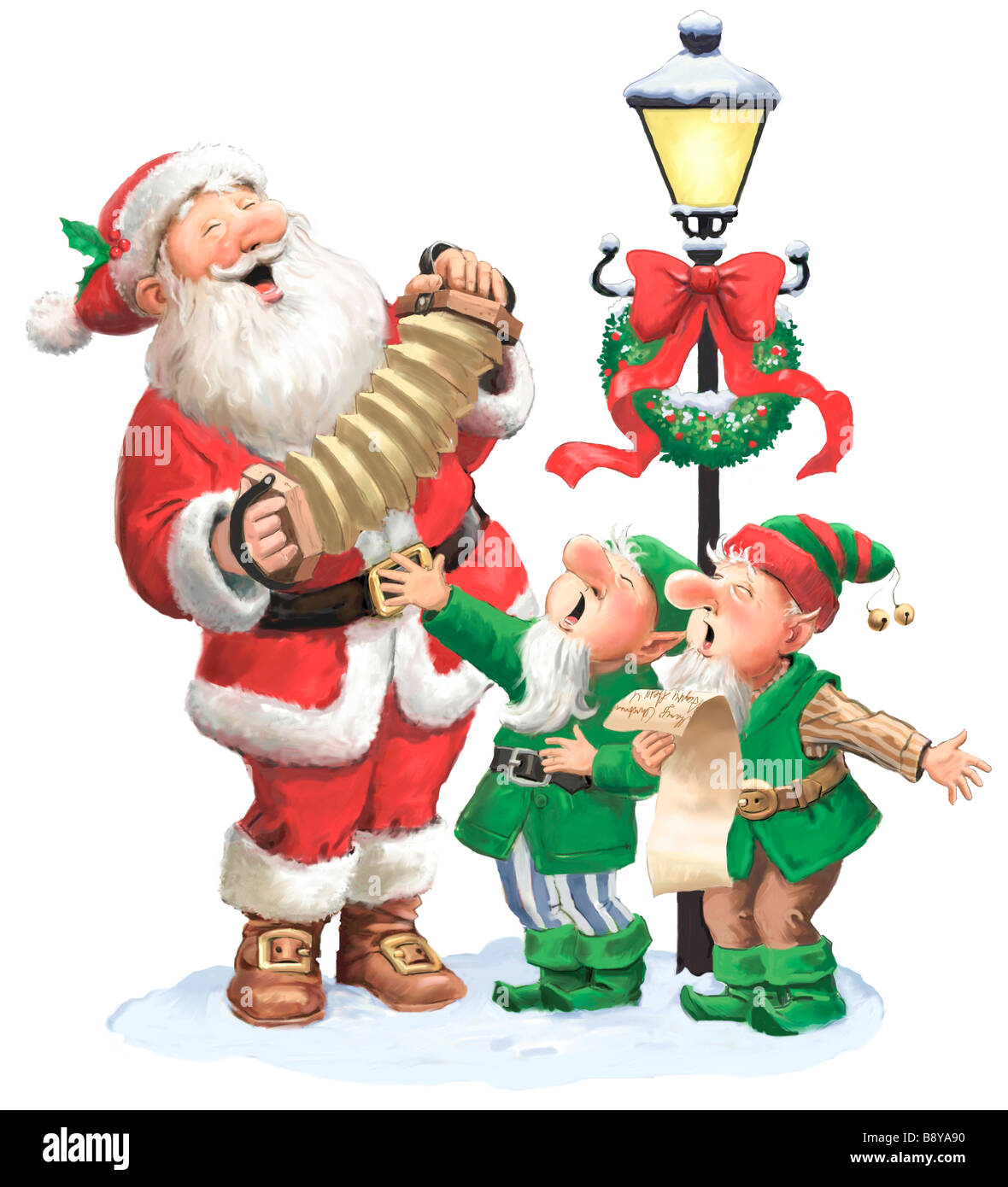 Santa And His Elves Animated
