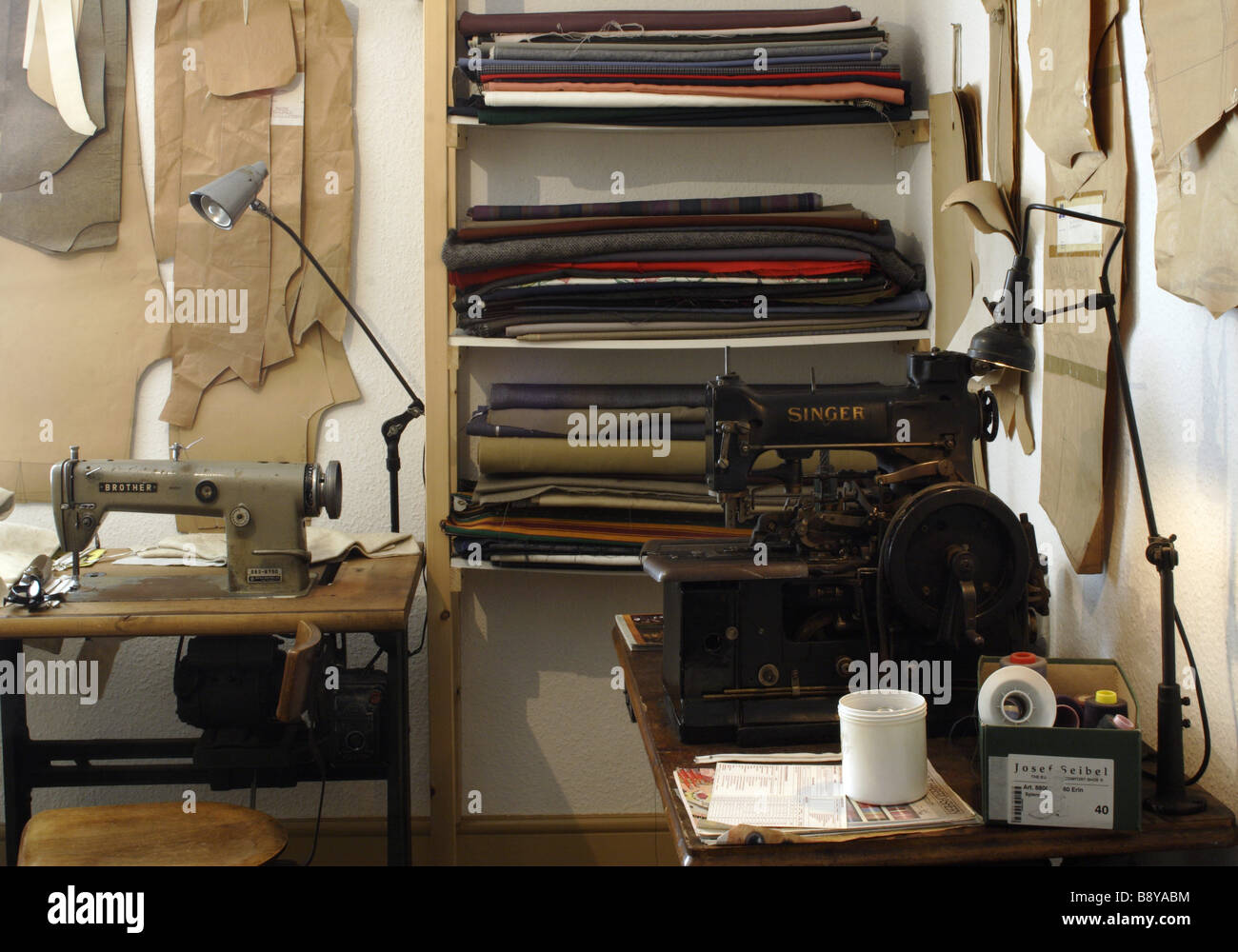 The workroom n the 1970s tailor s shop at the Birmingham Back to Backs ...