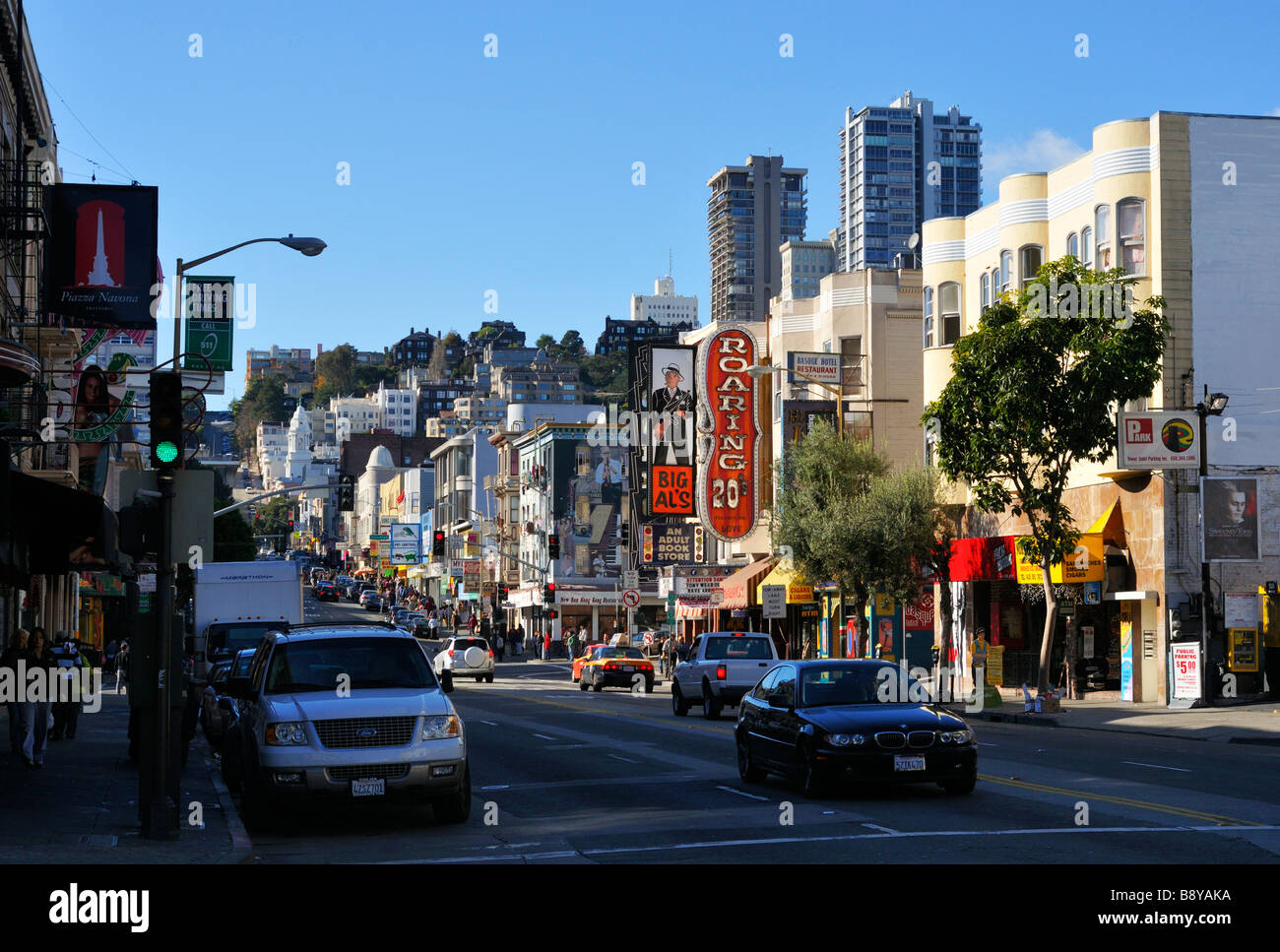 The Broadway on North Beach, San Francisco CA Stock Photo - Alamy