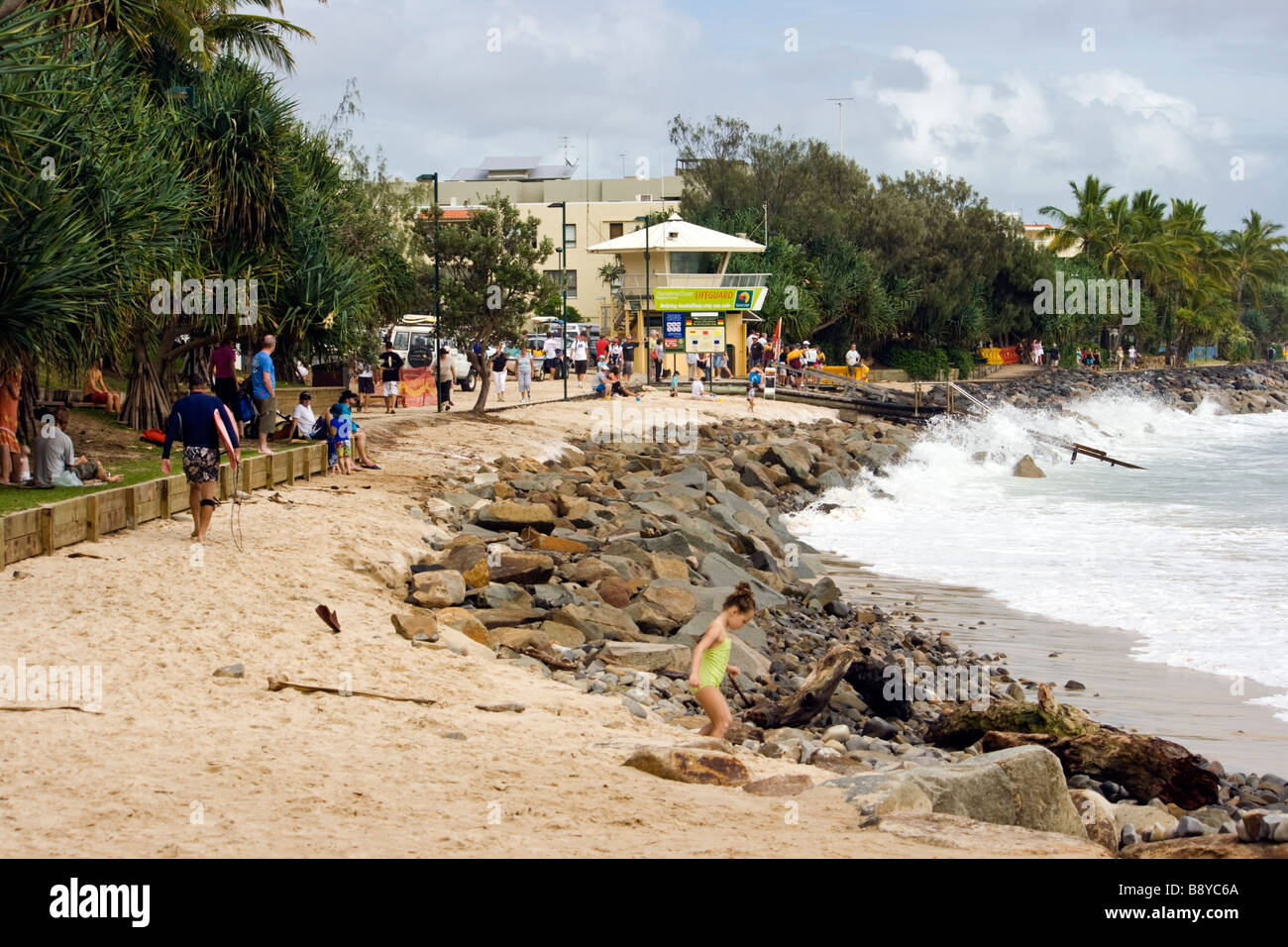 Noosa Heads Main Beach after Cyclone Hamish Stock Photo - Alamy
