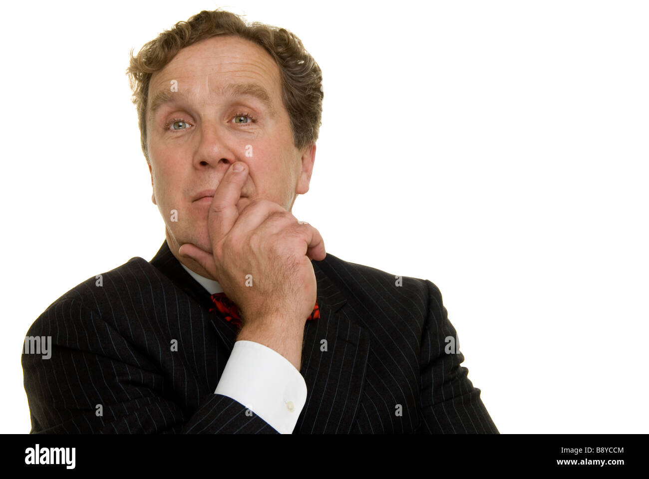 man thinking and making a decision Stock Photo - Alamy