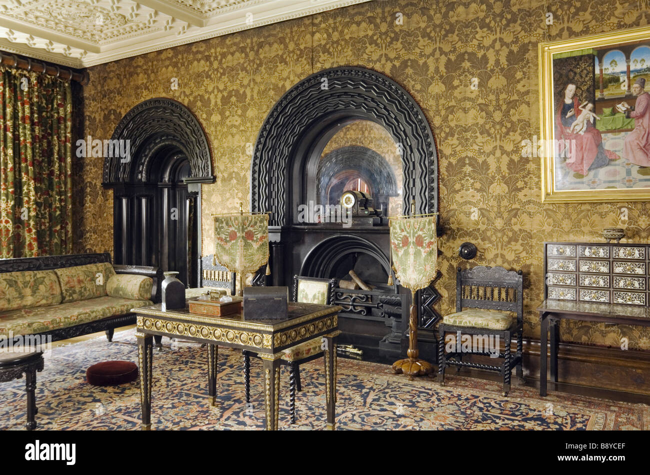 Penrhyn castle interior hi-res stock photography and images - Alamy