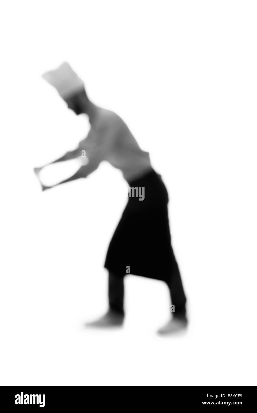 Silhouette of a baker Stock Photo - Alamy