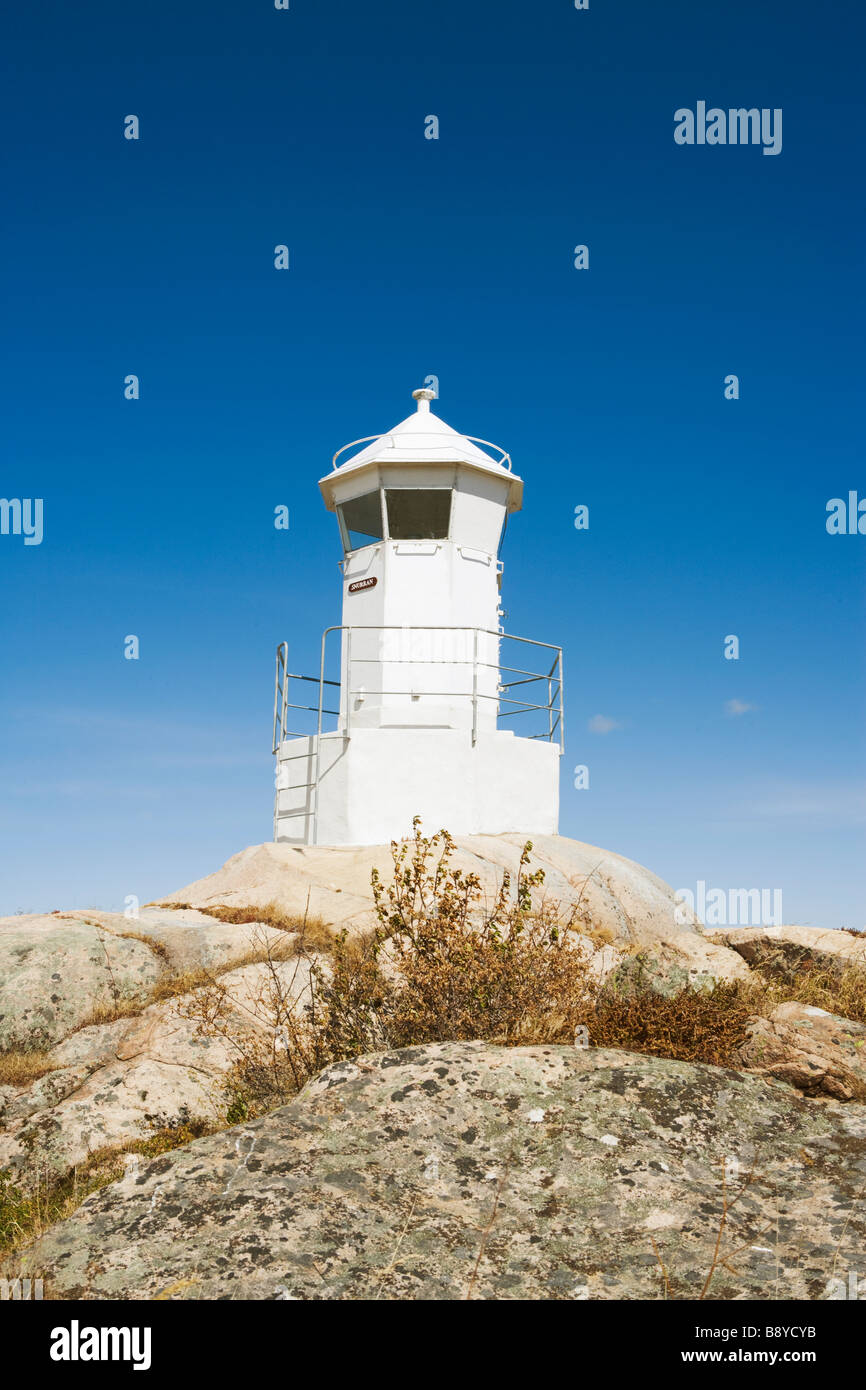 A lighthouse Smogen Bohuslan Sweden Stock Photo - Alamy