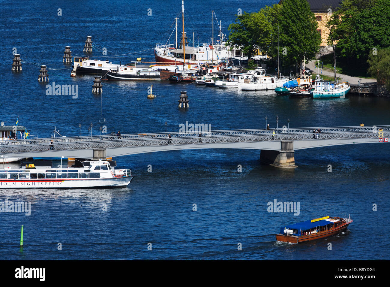 Skeppsbron in Stockholm by the water Sweden Stock Photo - Alamy
