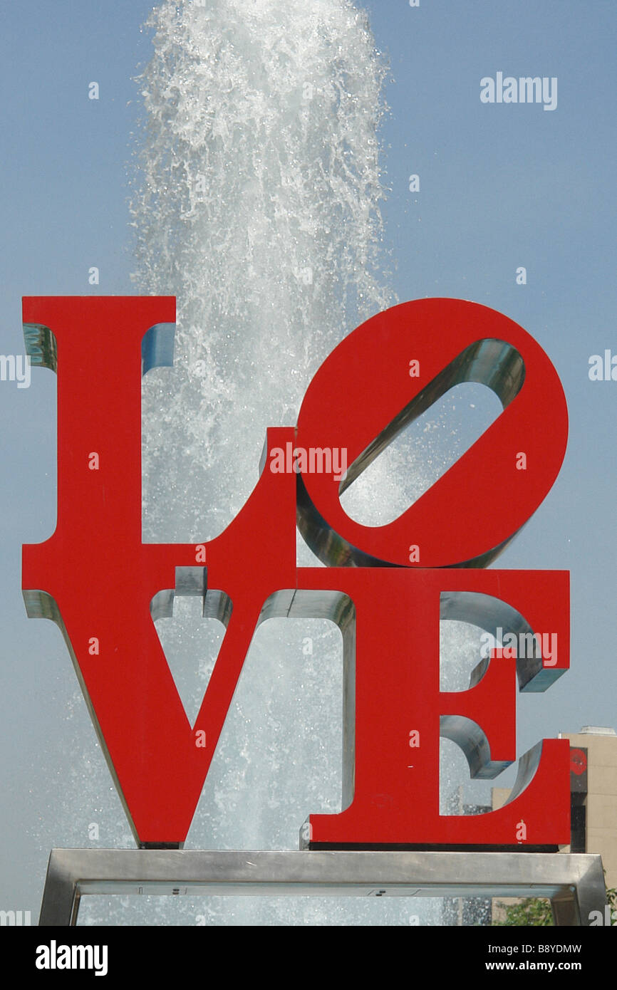 LOVE Sculpture by Robert Indiana in Love Park aka JFK Plaza in Center ...