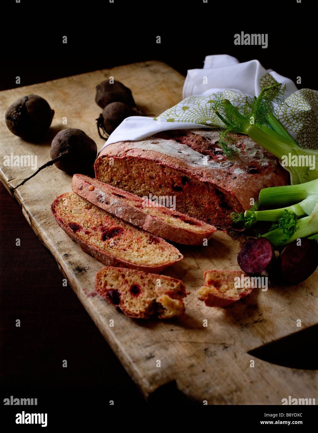 Red beetroot bread Stock Photo - Alamy