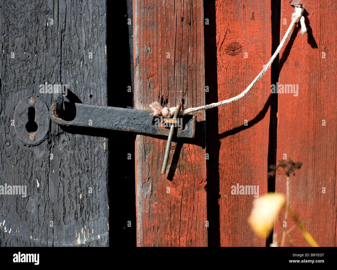 A lock close-up Sweden Stock Photo - Alamy