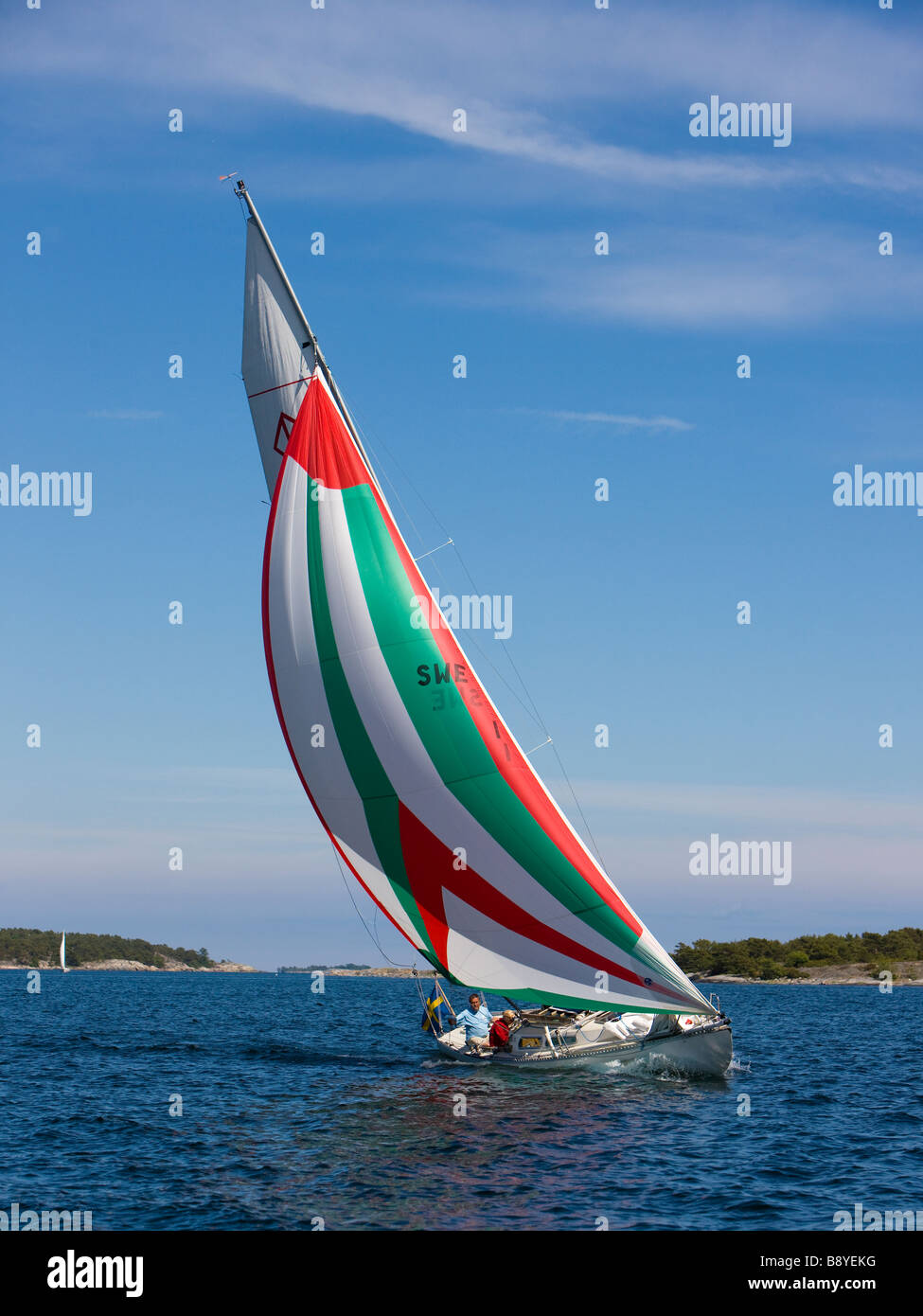 A sailing-boat Sweden Stock Photo - Alamy