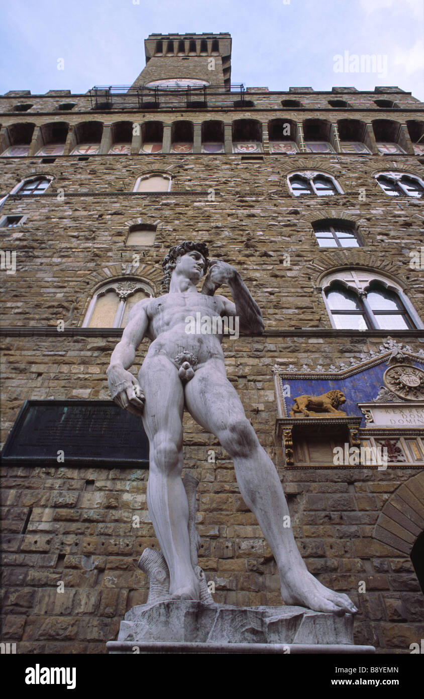 Statue David Outside Palazzo Vecchio High Resolution Stock Photography ...