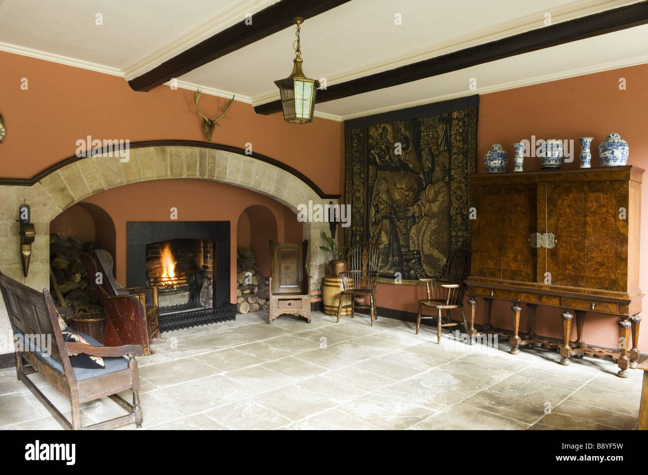 Rufford Old Hall Stock Photo - Alamy