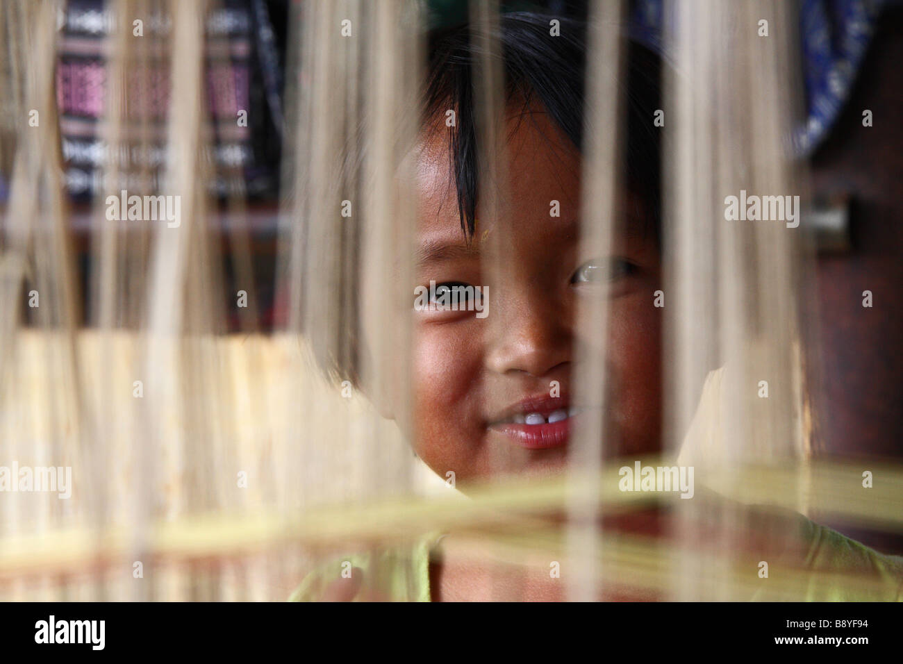 Close up Portraits. Smiling face of a Vietnamese asian child children ...