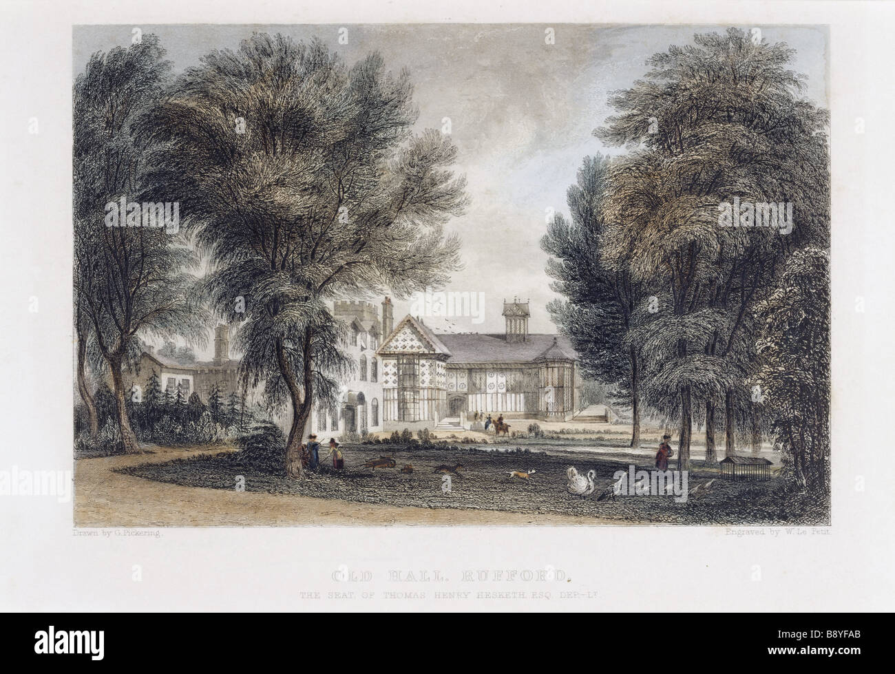 Rufford Old Hall Stock Photo - Alamy