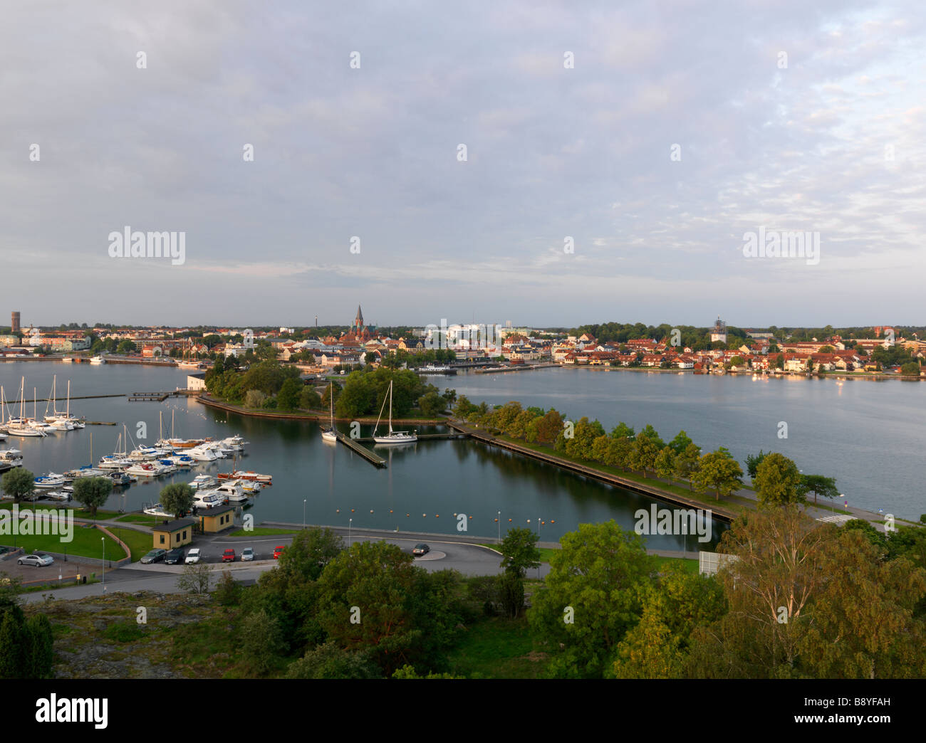 The marina in Vastervik Sweden Stock Photo - Alamy
