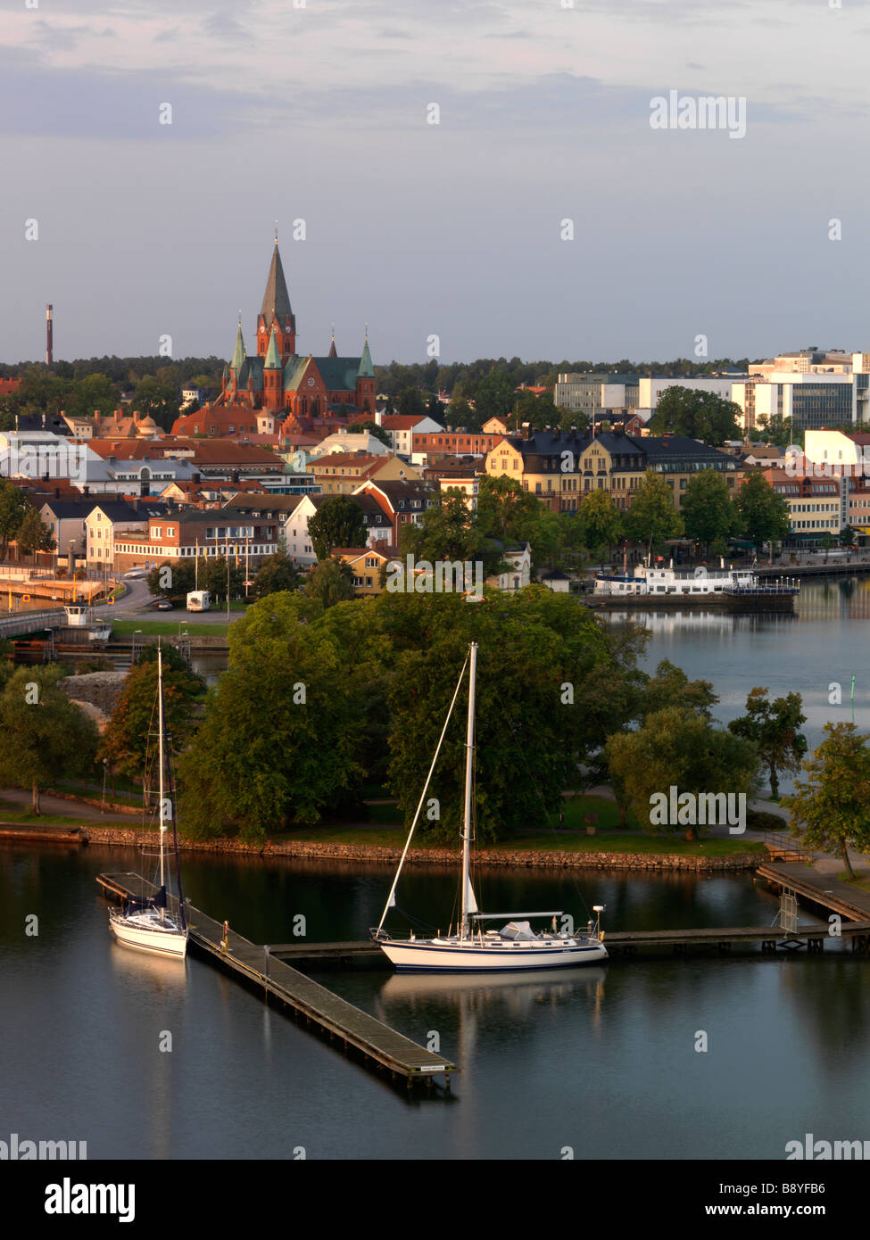 The marina in Vastervik Sweden Stock Photo - Alamy