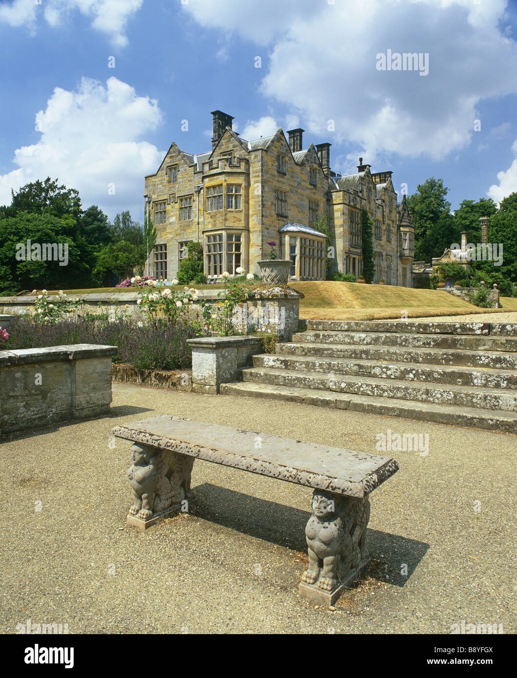 The new house at Scotney Castle, Kent, built between 1837 and 1842 in ...