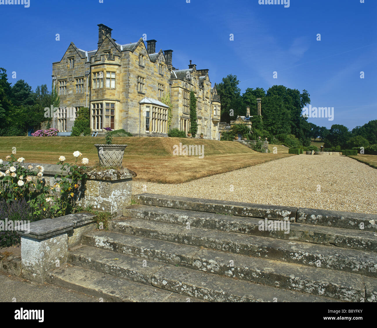 The new house at Scotney Castle, Kent, built between 1837 and 1842 in ...