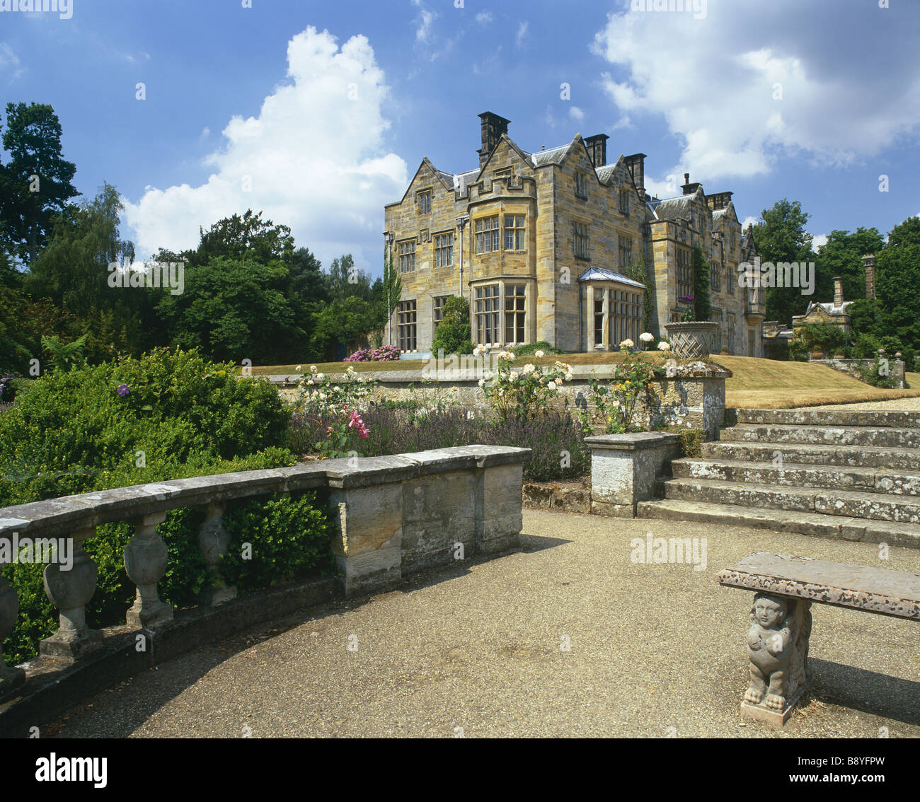 The new house at Scotney Castle, Kent, built between 1837 and 1842 in ...