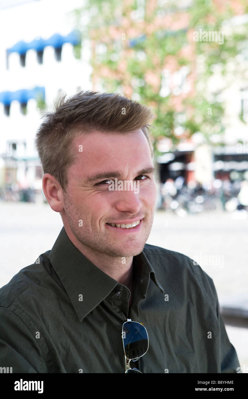 Portrait of a smiling man Sweden Stock Photo - Alamy